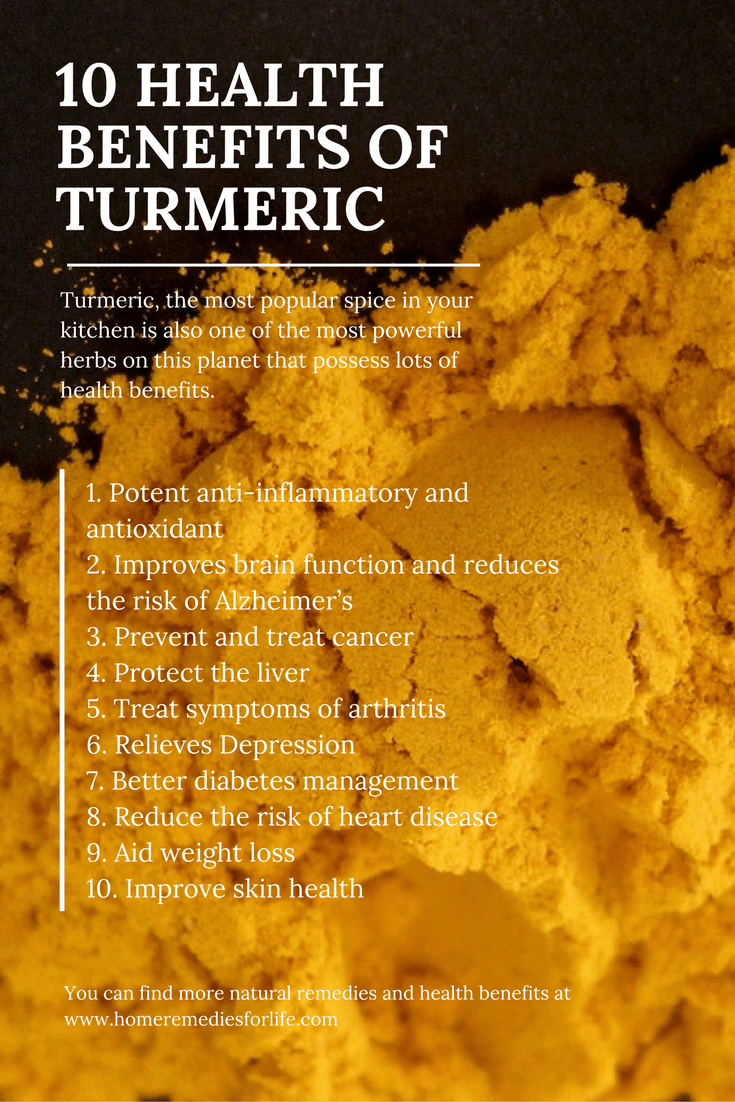 Top 10 Amazing Health Benefits of Turmeric